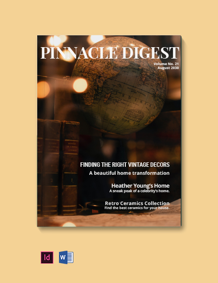 Free Vintage Design Magazine Template