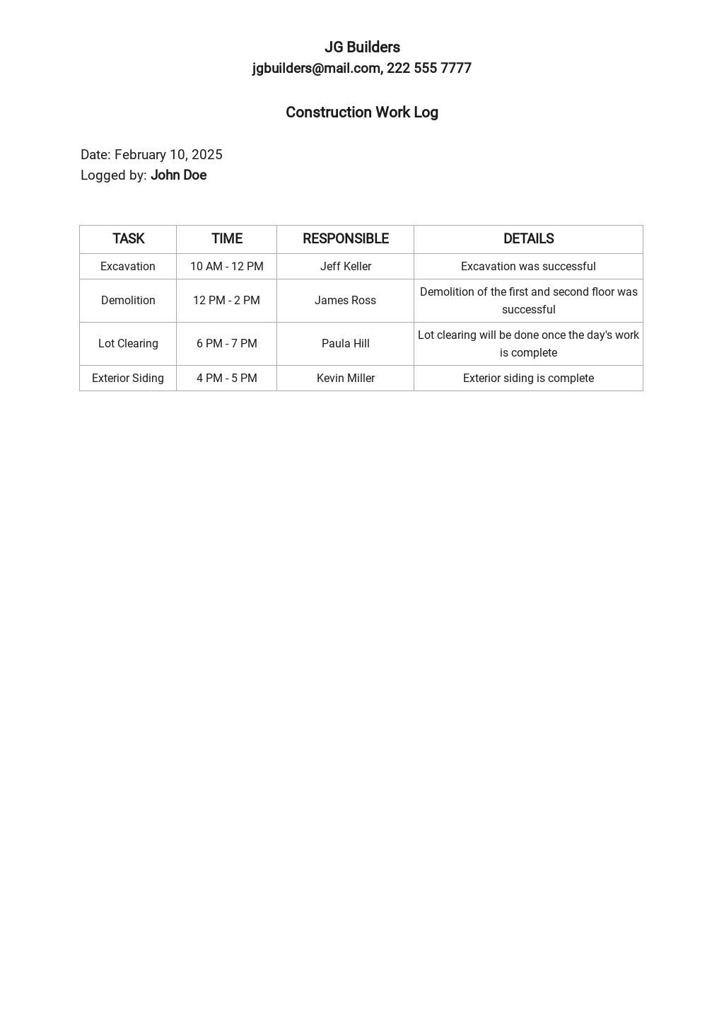 Daily Food Log Template Google Docs Word Apple Pages PDF 