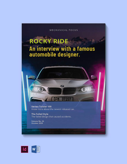Car Dealer Magazine Template - InDesign, Word | Template.net