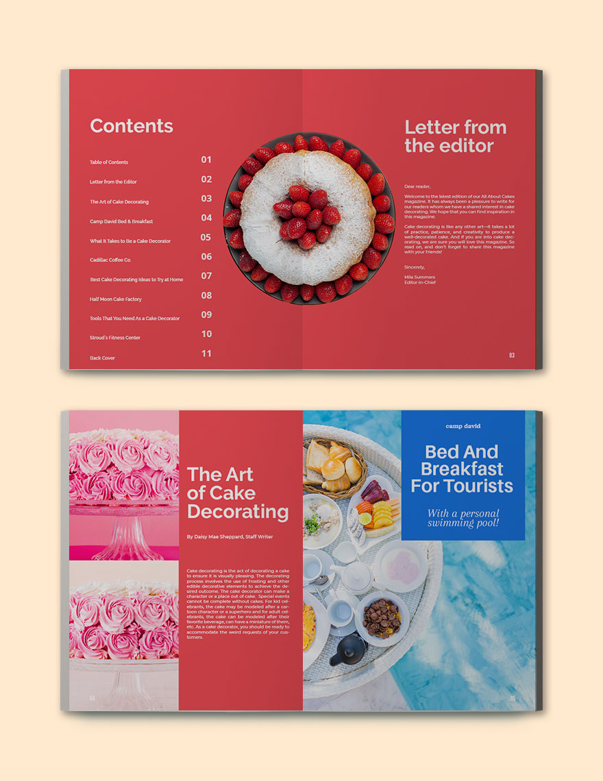 Free Magazine Style Portfolio Template - Download in Word, PDF, Apple ...