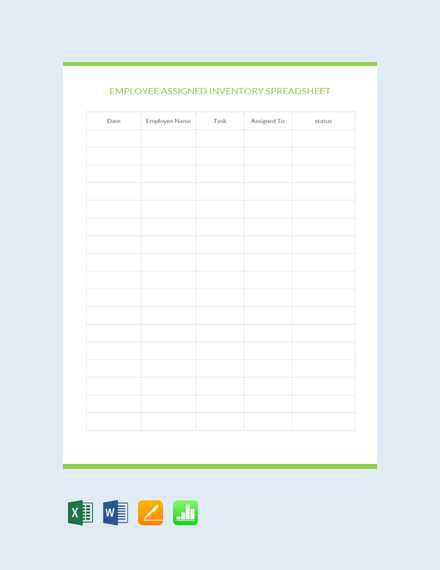FREE Stock Inventory Control Spreadsheet Template PDF Word DOC 