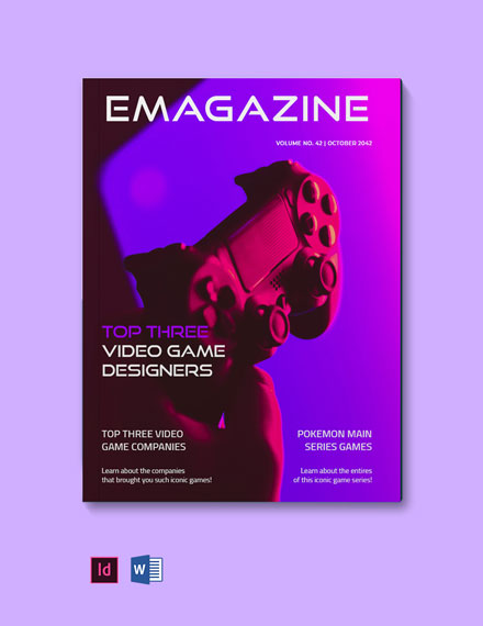 Free Creative Gaming Magazine Template - InDesign, Word, PDF | Template.net