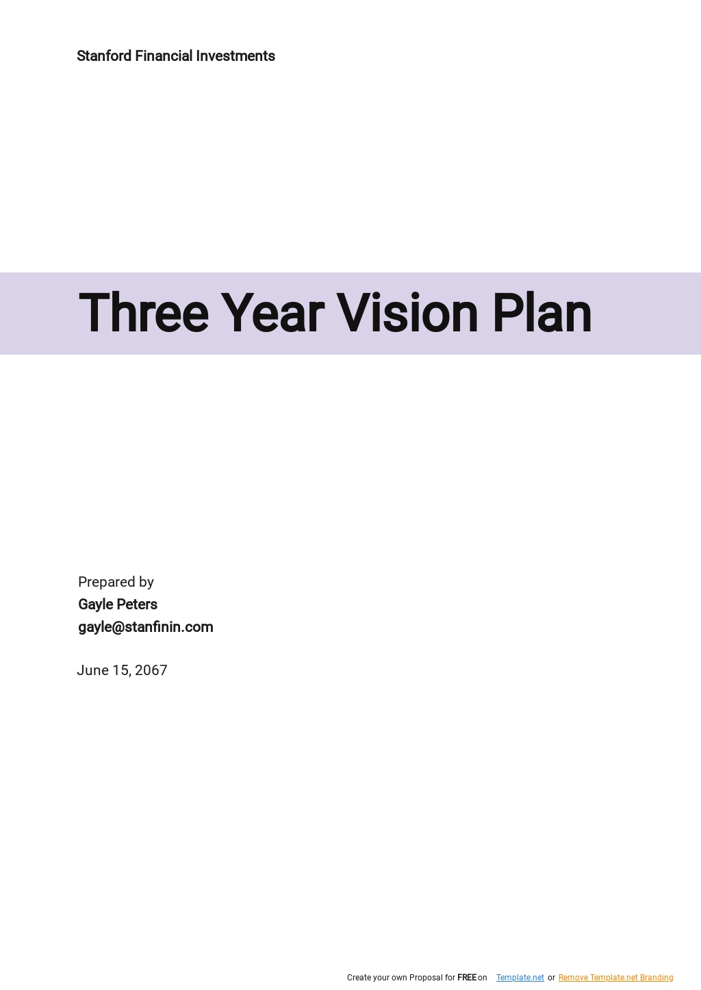 Individual Vision Service Plan Template - Google Docs, Word, Apple ...