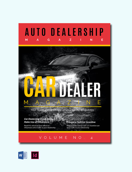 Auto Dealer Catalog Template - InDesign, Word | Template.net