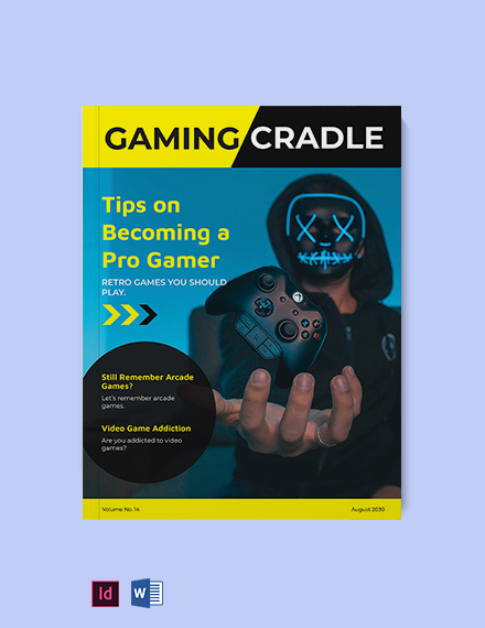 Free Creative Gaming Magazine Template - InDesign, Word, PDF | Template.net