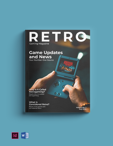 Retro Gaming Magazine Template