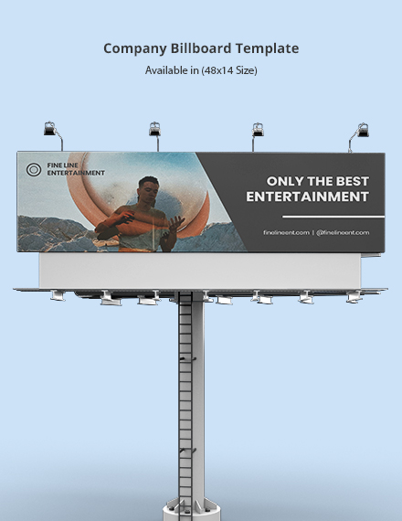 Music Company Billboard Template - Download in Word, Google Docs ...