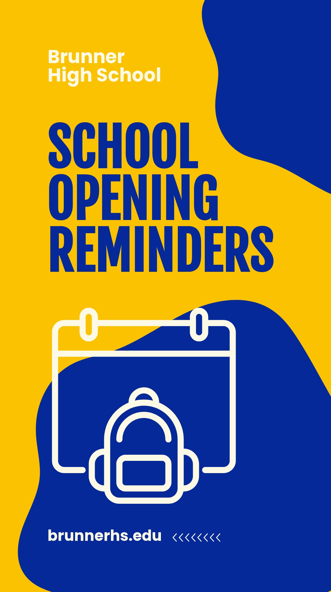 Back To School Reminder Instagram Story Template Template