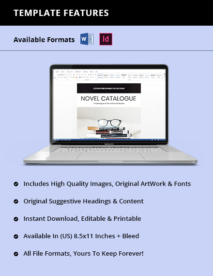 Book Publisher Catalog Template - InDesign, Word, PDF | Template.net