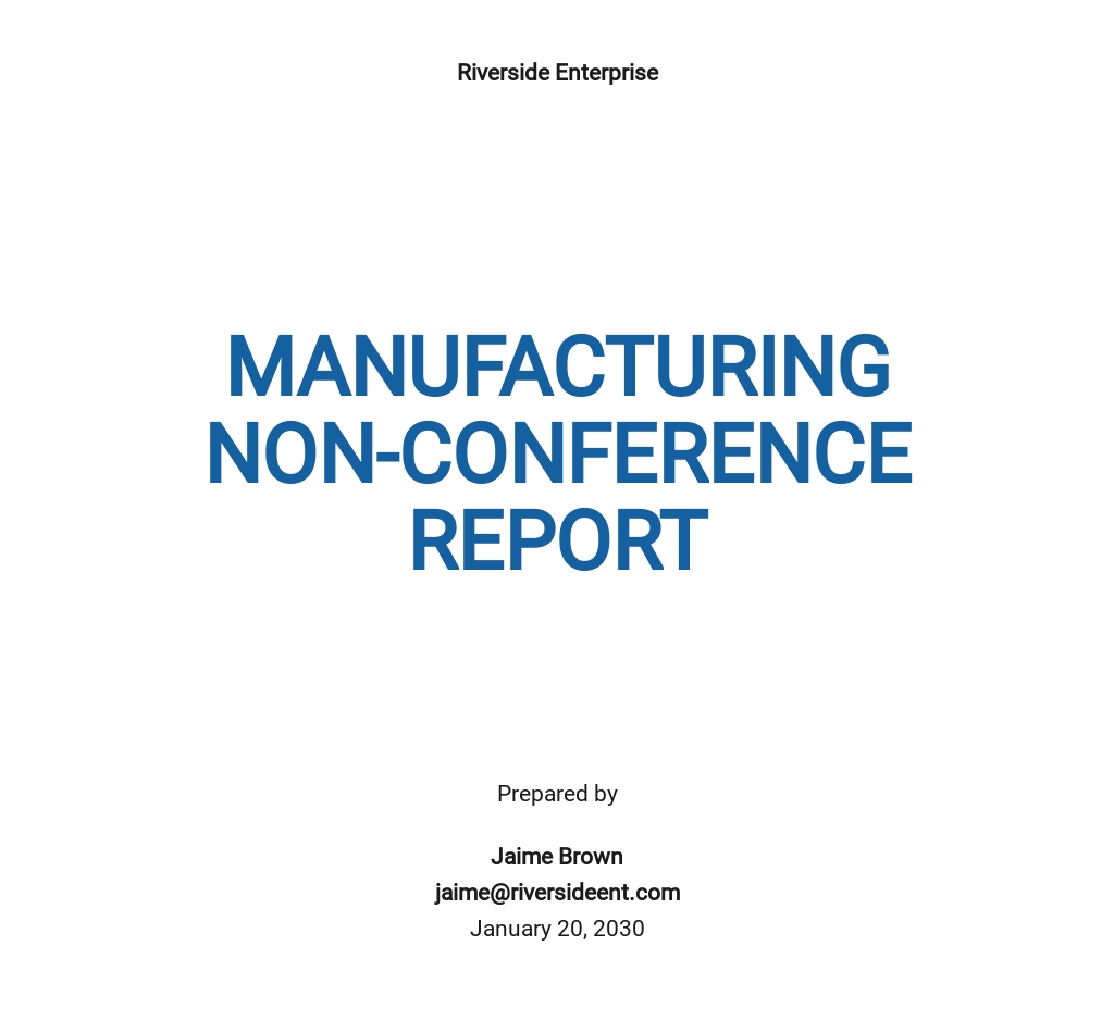 FREE Process Non - Conformance Report Template - PDF | Word (DOC ...