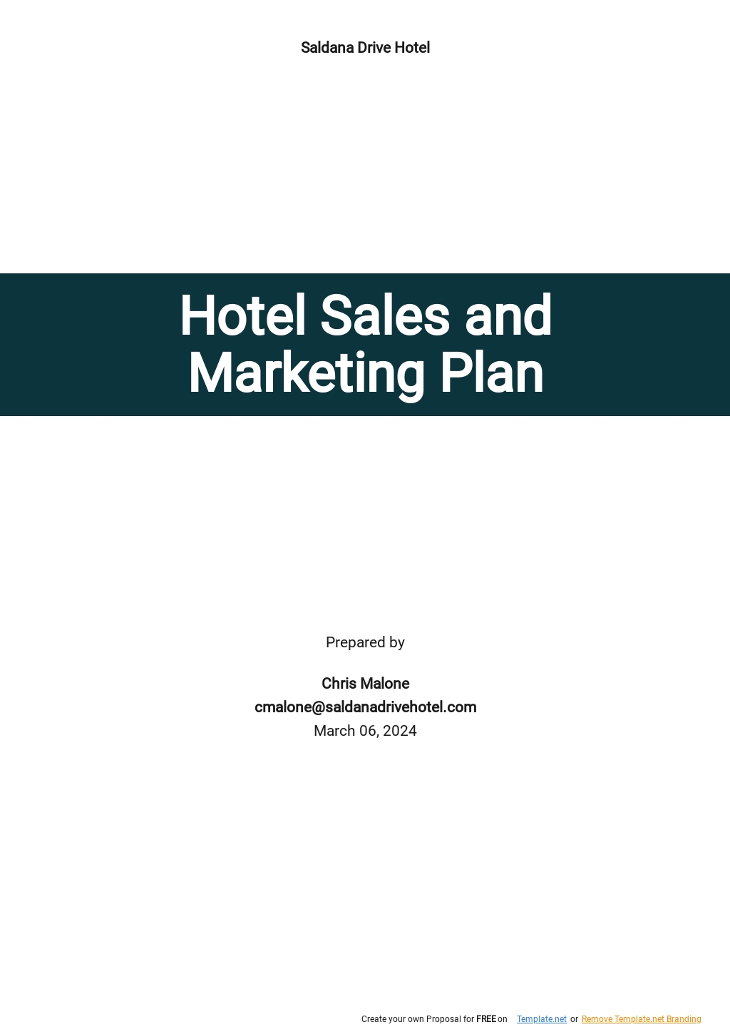 Hotel Sales And Marketing Plan Template Google Docs Word Apple Hotel Sales And Marketing Plan Template Google Docs Word Apple