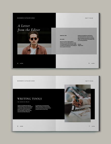 Free Simple Business Catalog Template - InDesign, Word, PDF | Template.net