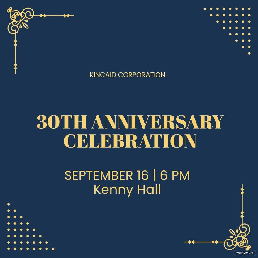 FREE Anniversary Linkedin Post Template Download In JPG PNG 