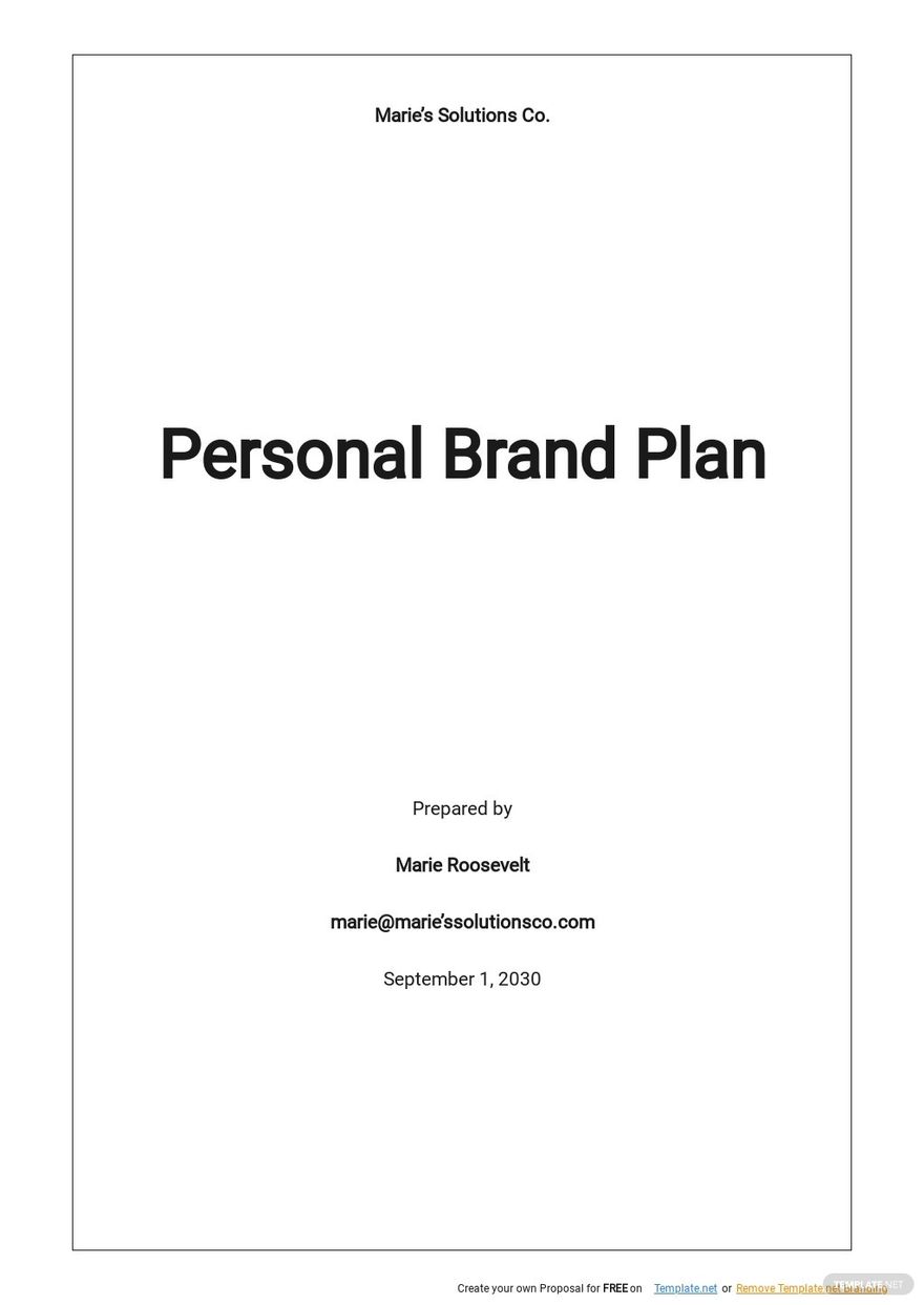 FREE Simple Marketing Plan Template In Google Docs Template