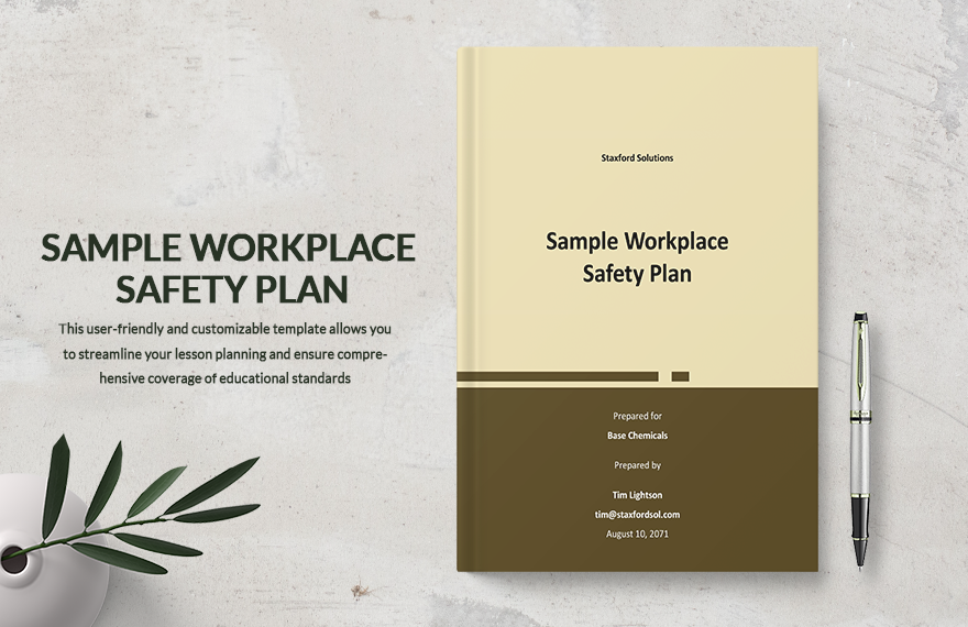 Sample Workplace Safety Plan Template Download In Word Google Docs Apple Pages Template