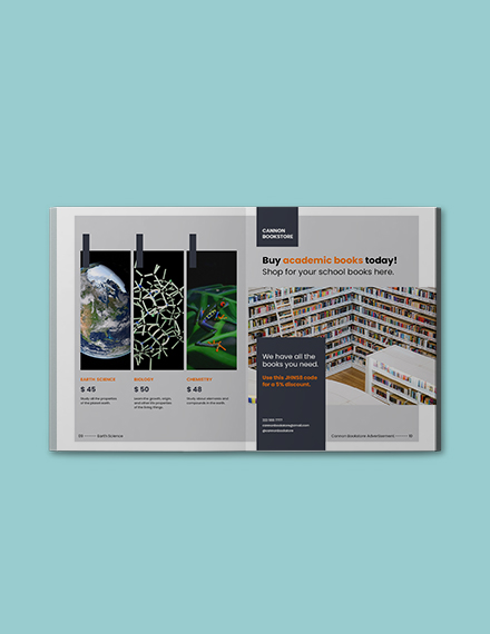 School Course Catalog Template in InDesign, Word | Template.net