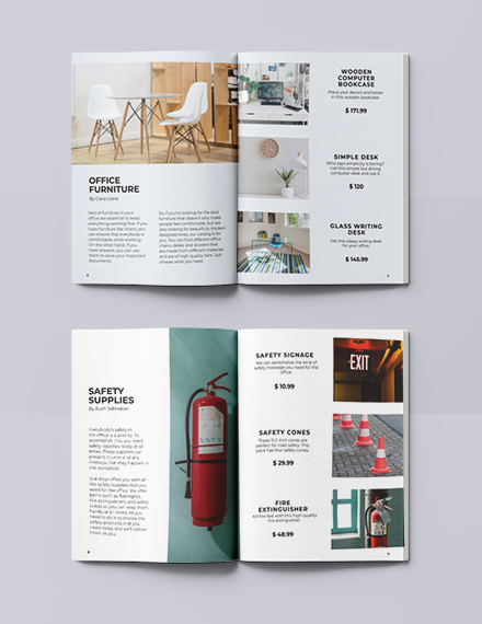 Free Modern Office Catalog Template In Indesign Word Template Net