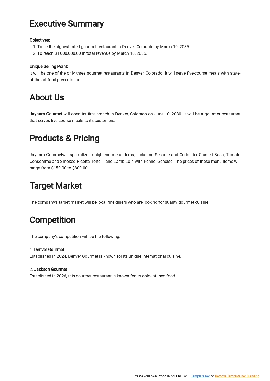 5 Year Sales Business Plan Template - Google Docs, Word, Apple Pages ...