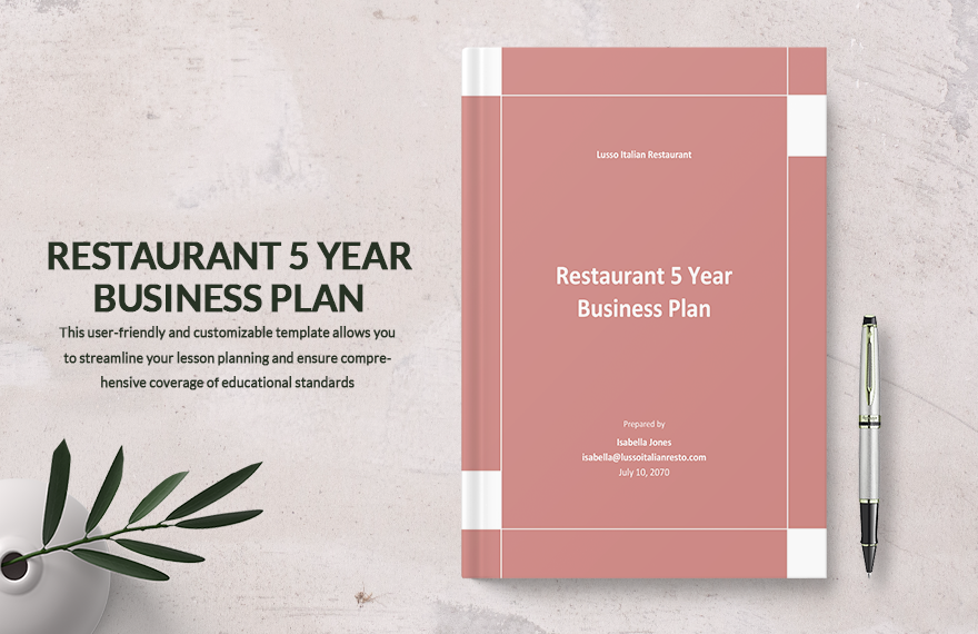 Restaurant 5 Year Business Plan Template Download In Word Google 