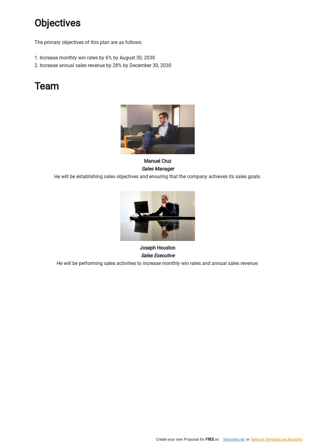 Simple Sales Action Plan Template [Free PDF] - Google Docs, Word ...