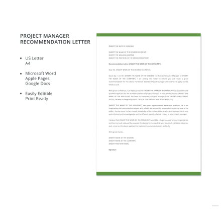 Free CEO Recommendation Letter Template | Free Templates