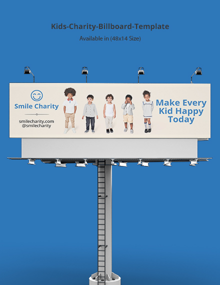 Free Simple Charity Billboard Template - Download in Word, Google Docs ...