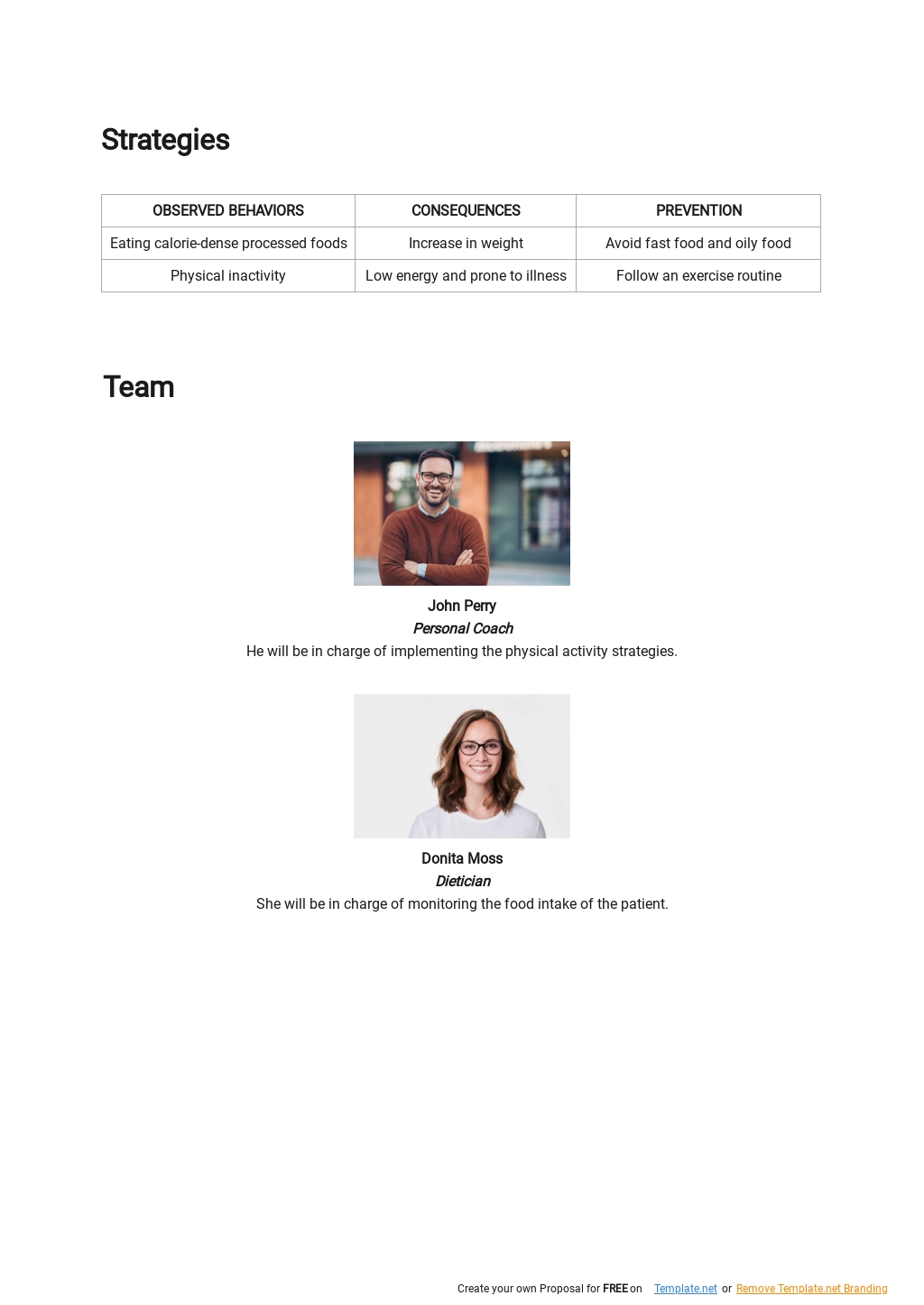 Behavior Modification Treatment Plan Template [Free PDF] - Google Docs ...