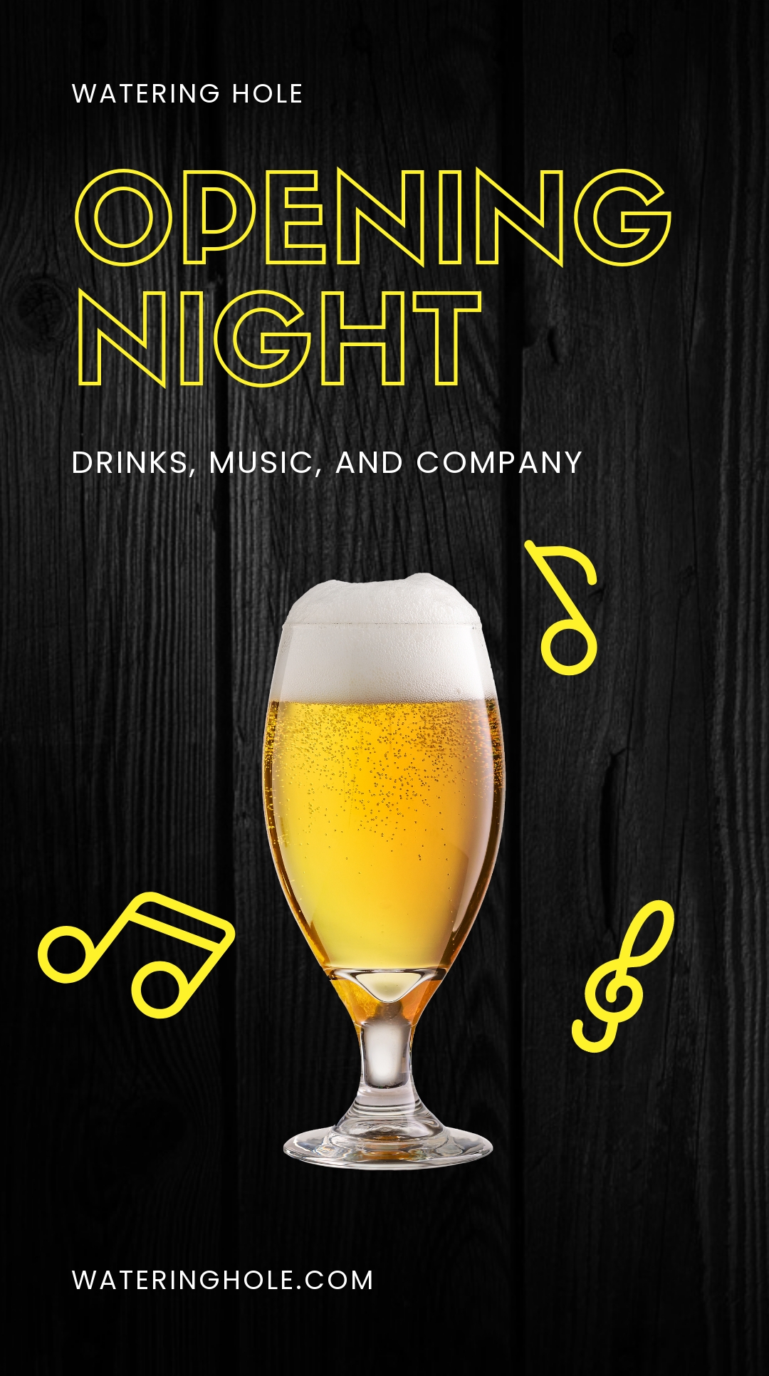 Bar/Lounge linkedin Post Template - PSD | Template.net