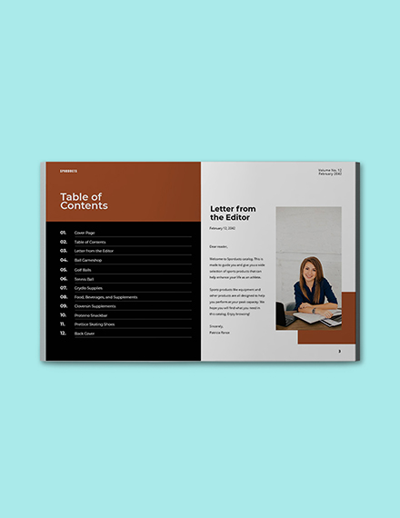 Sports Product Catalog Template - InDesign, Word, PDF | Template.net