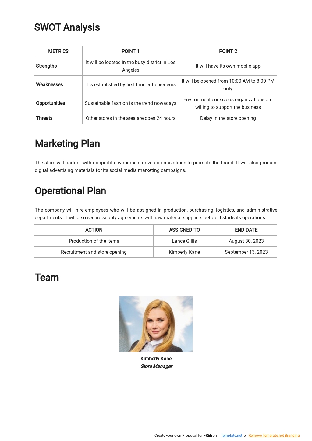 Free New Small Business Plan Template - Google Docs, Word, Apple Pages ...