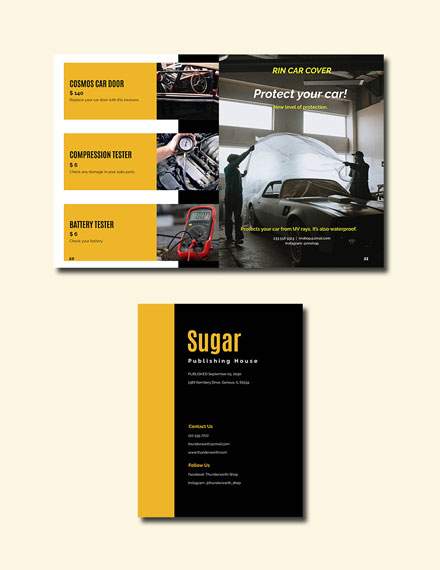 Free Auto Parts Shop Catalog Template - InDesign, Word | Template.net