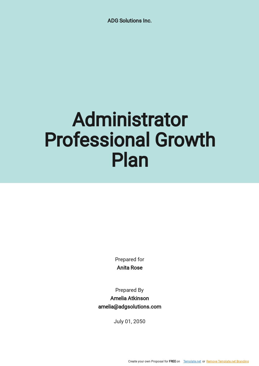 Professional Growth Plan Template - Google Docs, Word, PDF | Template.net