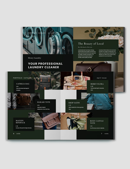 Portfolio Catalog Template - InDesign, Word | Template.net