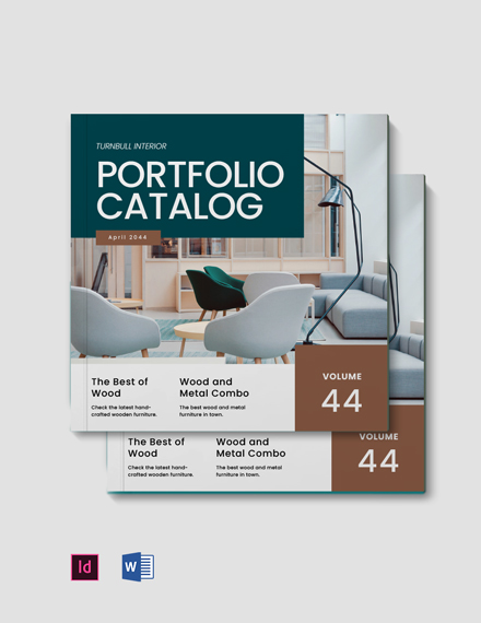Corporate Portfolio Catalog Template - InDesign, Word | Template.net