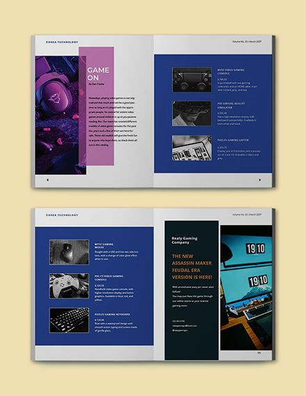 Technology Catalog Template - InDesign, Word | Template.net