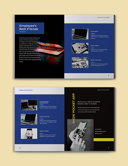 Technology Catalog Template - InDesign, Word | Template.net