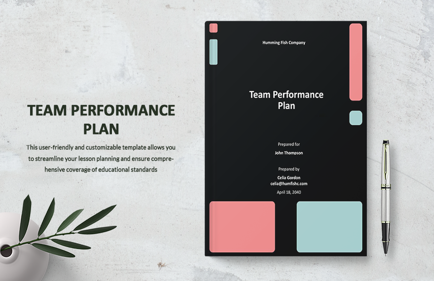 Team Performance Plan Templates In Word PDF Google Docs Pages