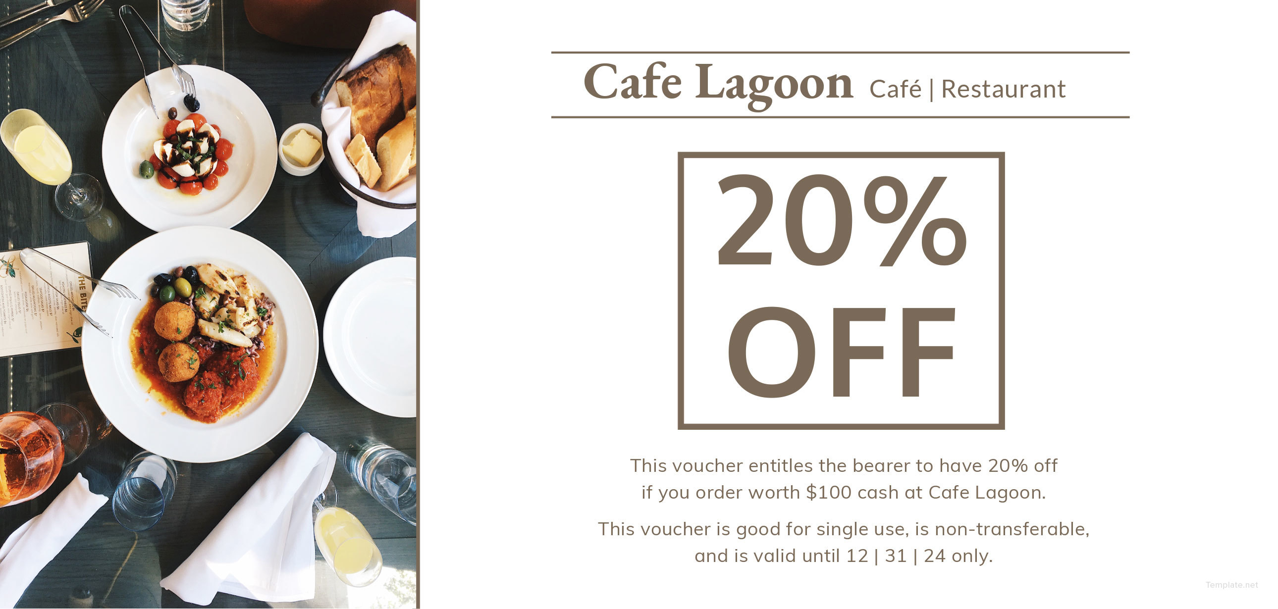 Free Food Voucher Template In Adobe Photoshop Illustrator Microsoft 