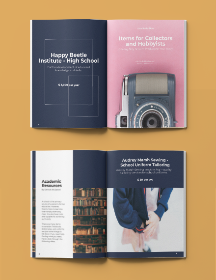 School Catalog Template - InDesign, Word | Template.net