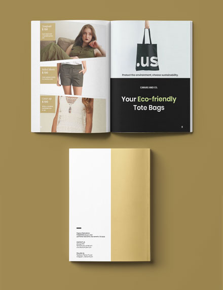 Fashion Store Catalog Template - InDesign, Word | Template.net