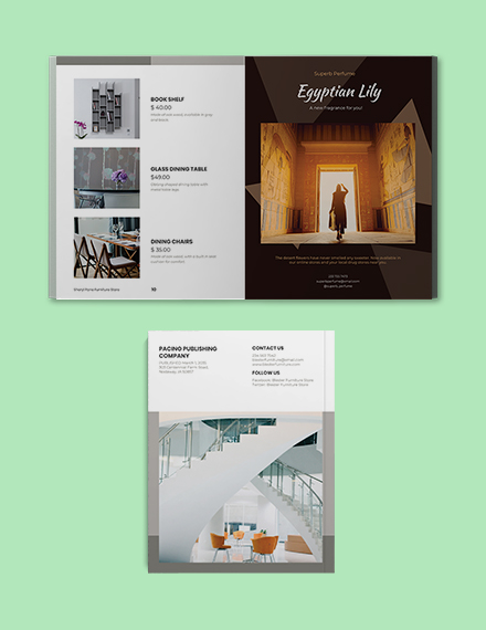 Furniture Store Product Catalog template - InDesign, Word, PDF ...