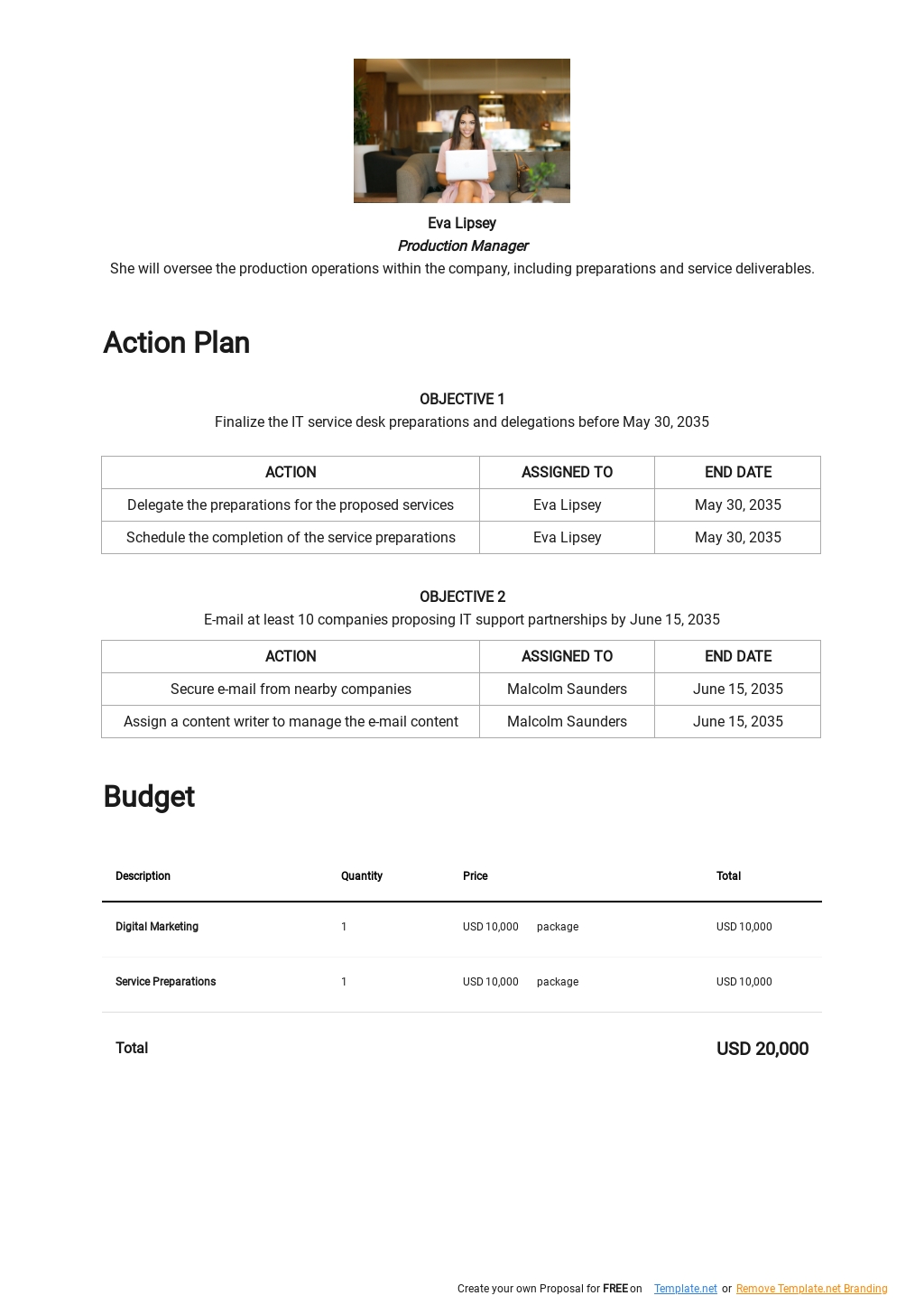 FREE Basic IT Company Marketing Plan Template - Google Docs, Word ...