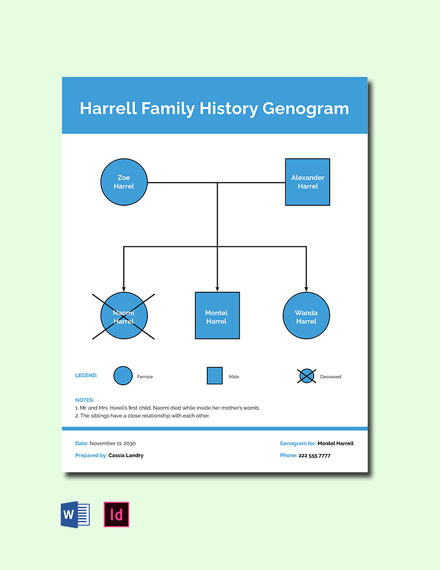 Blended Family Genogram Template - Download in Word, Google Docs, Apple ...