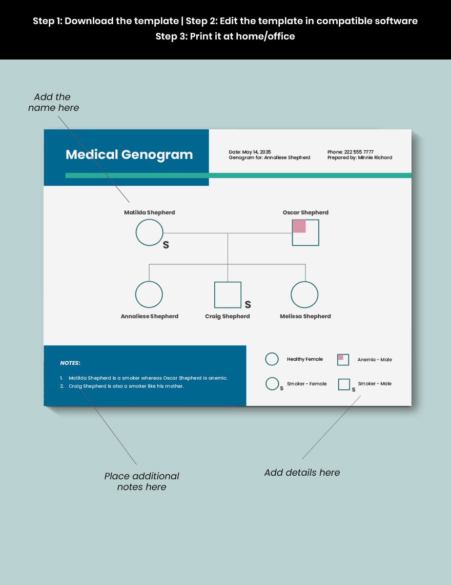 Free Genogram Template Google Docs Free Templates Printable