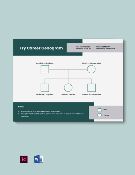 Career Genogram Template Free PDF Word Apple Pages Template