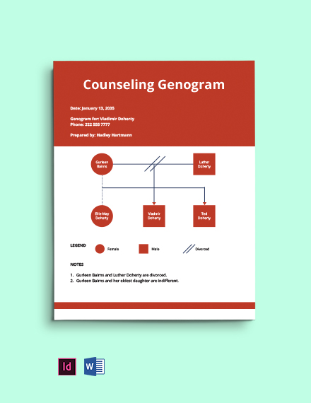 Simple Medical Genogram Template - Download in Word, Google Docs ...