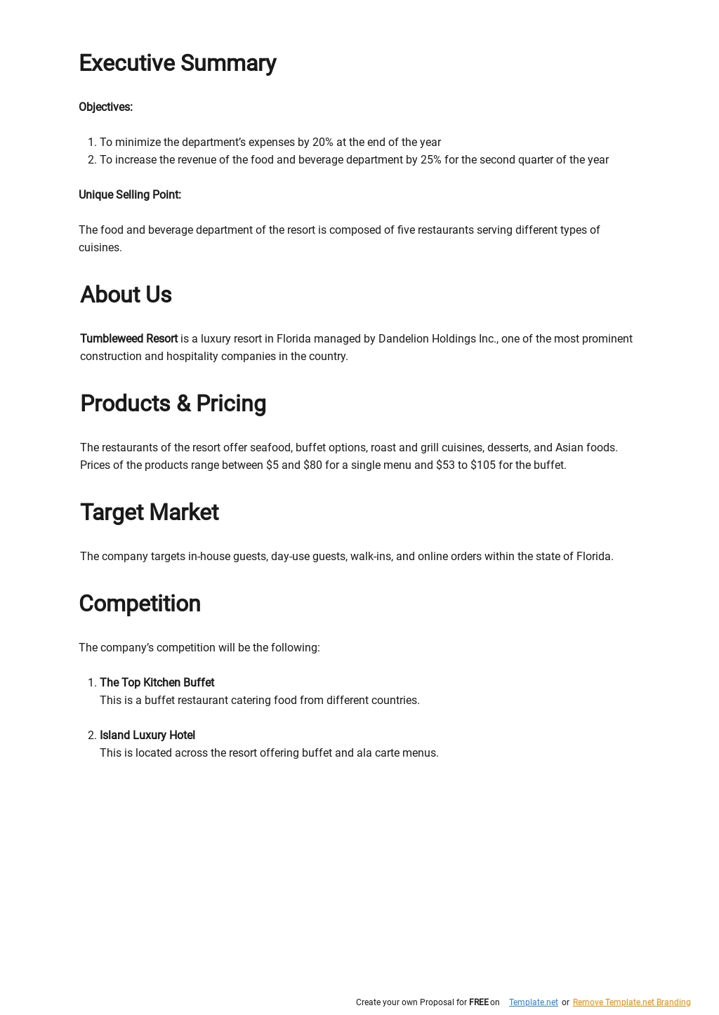 Annual Department Plan Template Free PDF Template Annual Department Plan Template Free PDF Template