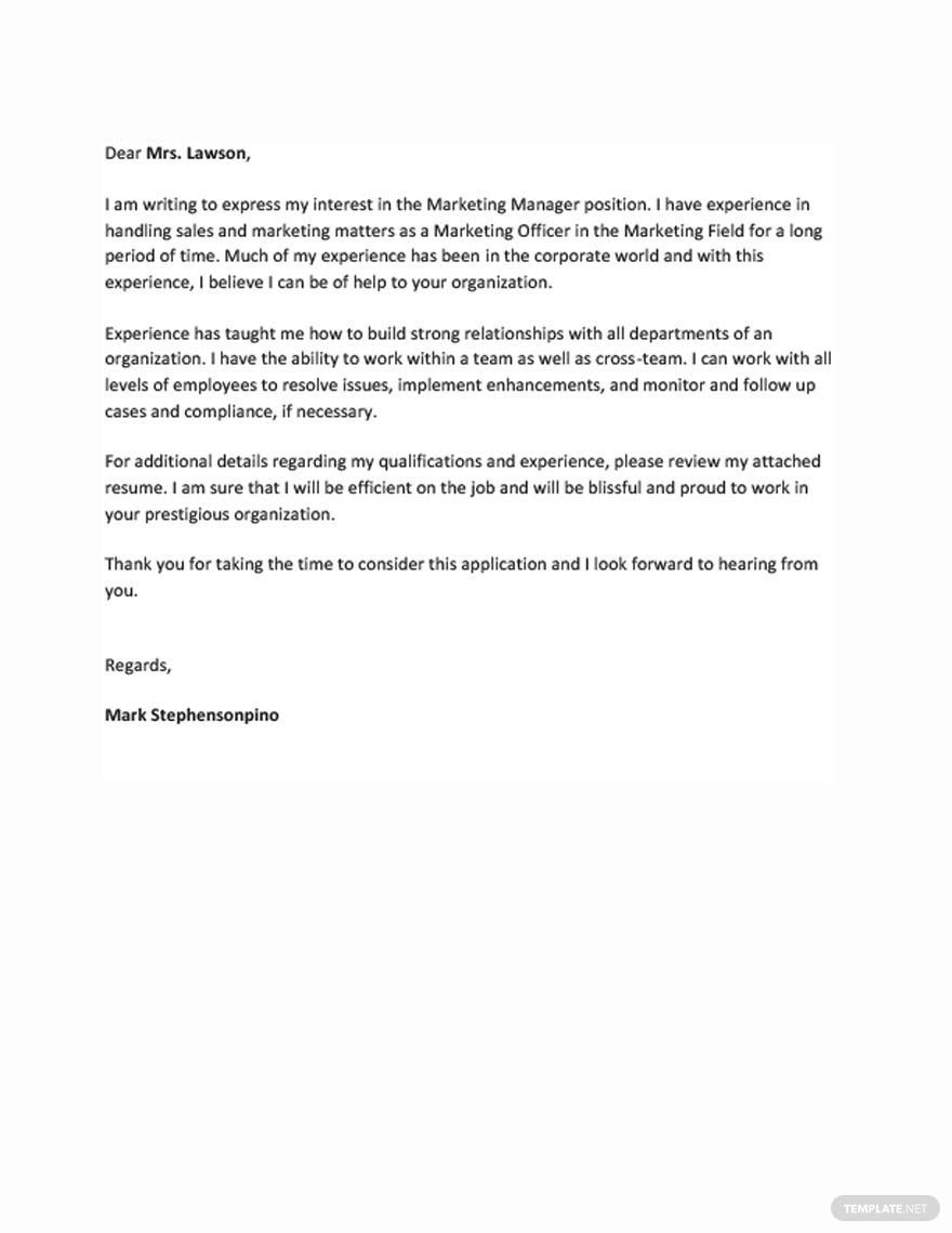 Page 5 Application Letter Templates In Google Docs FREE Download