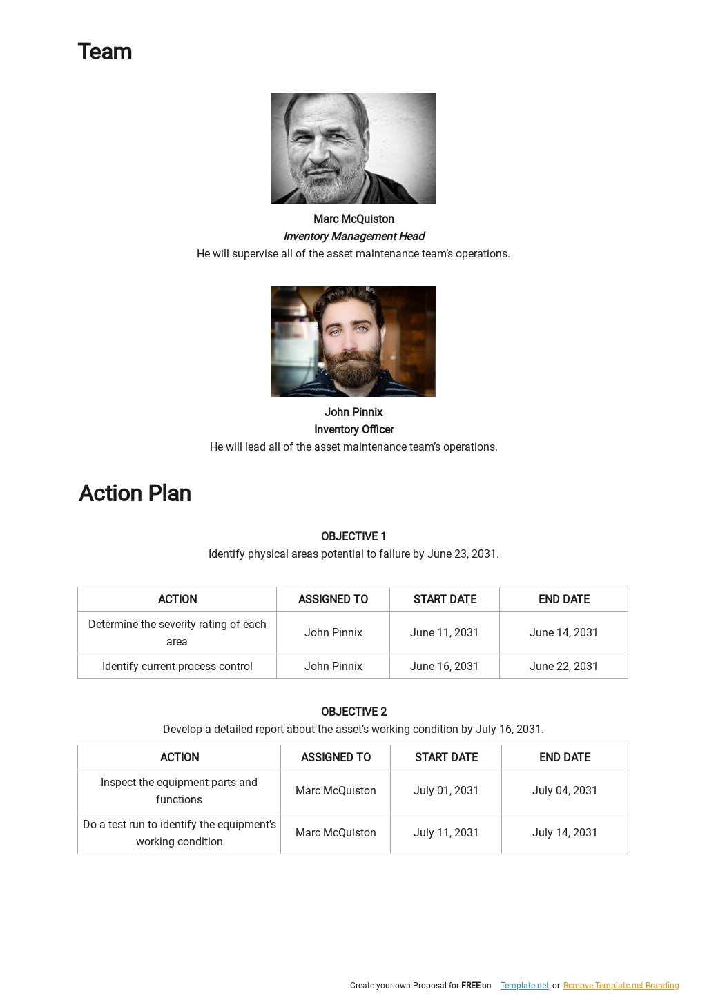 Strategic Asset Maintenance Plan Template in Google Docs, Word ...