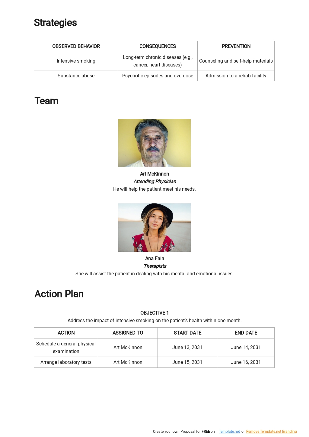 Free Simple Behavior Change Plan Template - Google Docs, Word, Apple ...